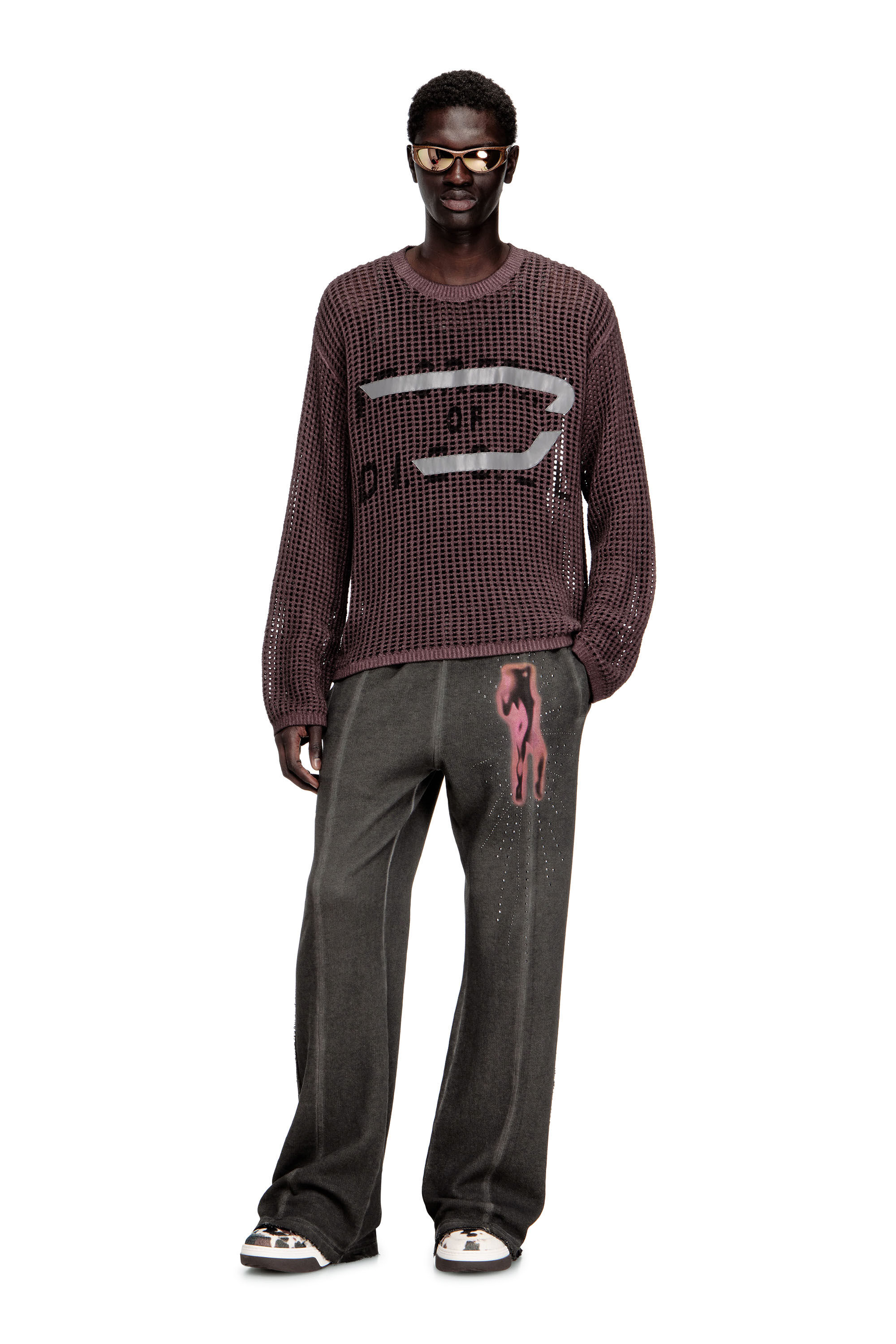 Men's Long-sleeve mesh-knit top | ToBeDefined | Diesel