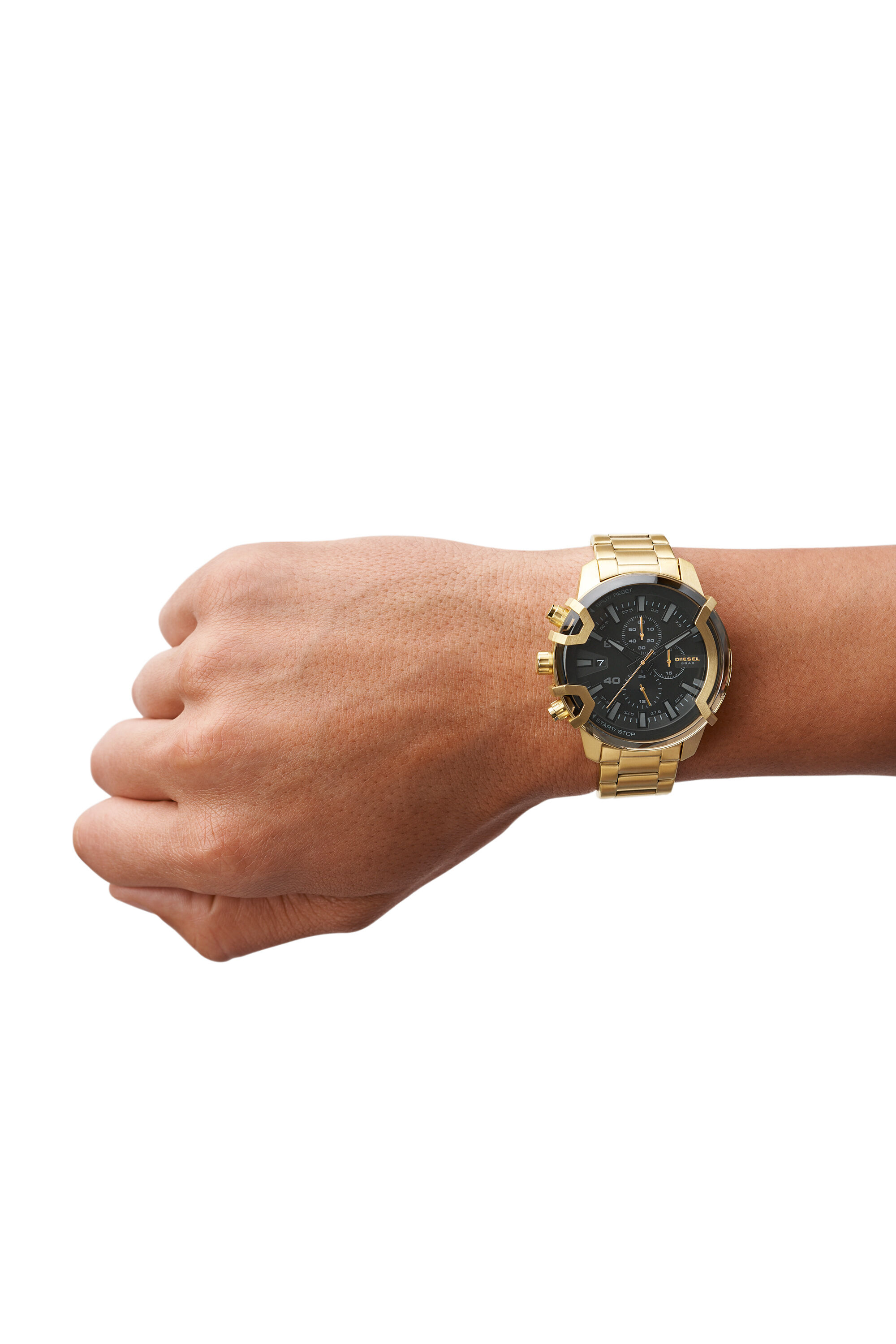 DZ4522 Man: Griffed chronograph gold-tone watch | Diesel DZ4522 Man: Griffed chronograph gold-tone watch | Diesel