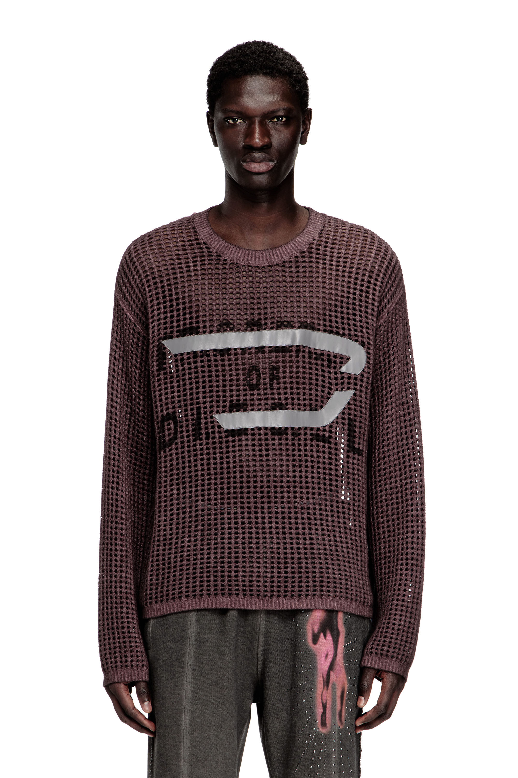 Men's Long-sleeve mesh-knit top | ToBeDefined | Diesel