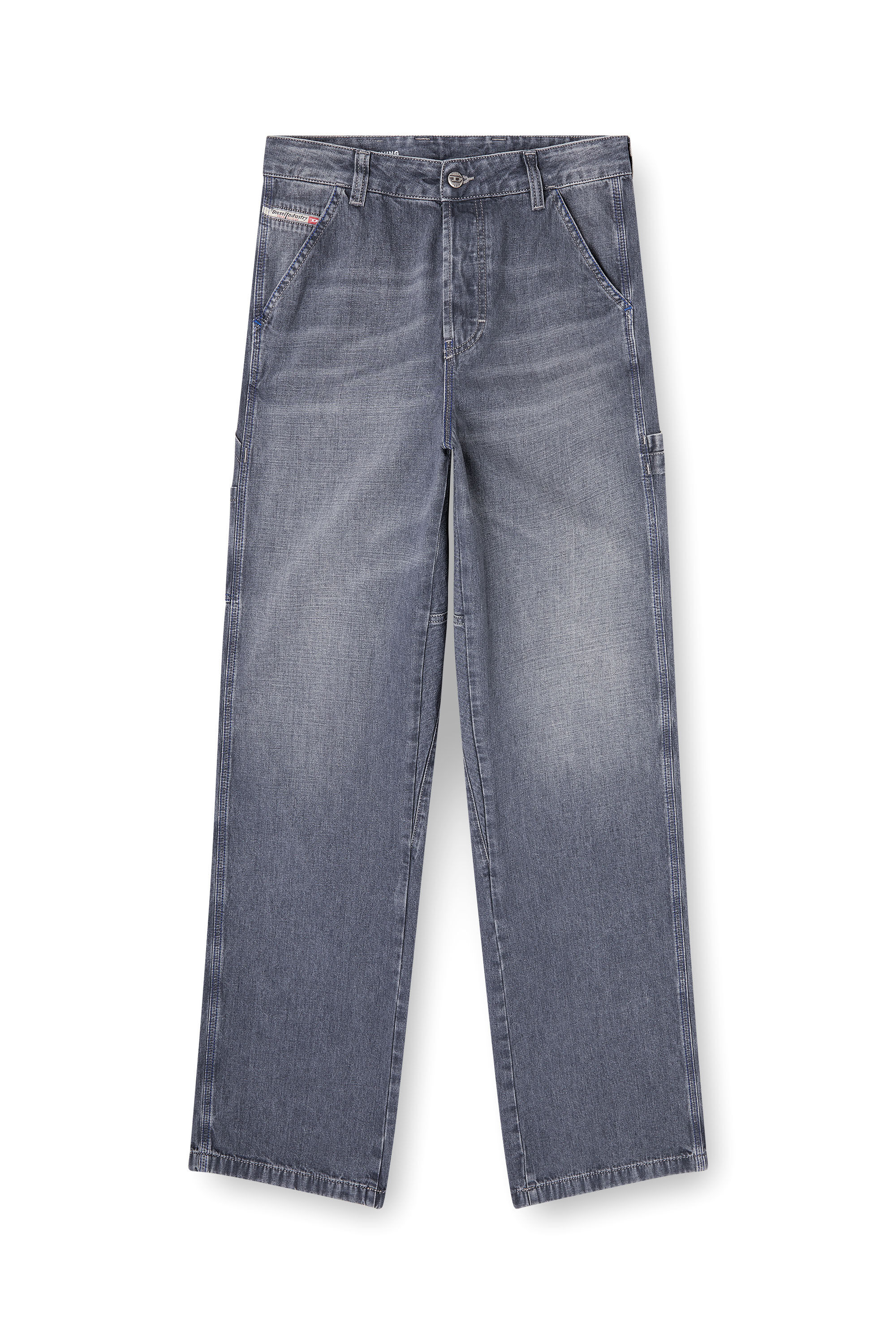 Men's Relaxed Jeans | Grey | Diesel D-Livery