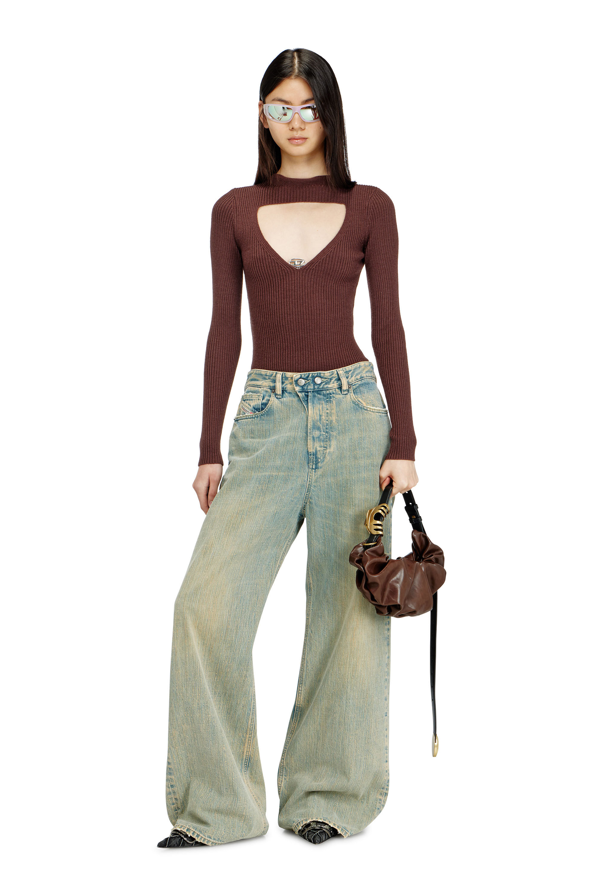 Women's Grab-D-Hobo bag | Brown | Diesel