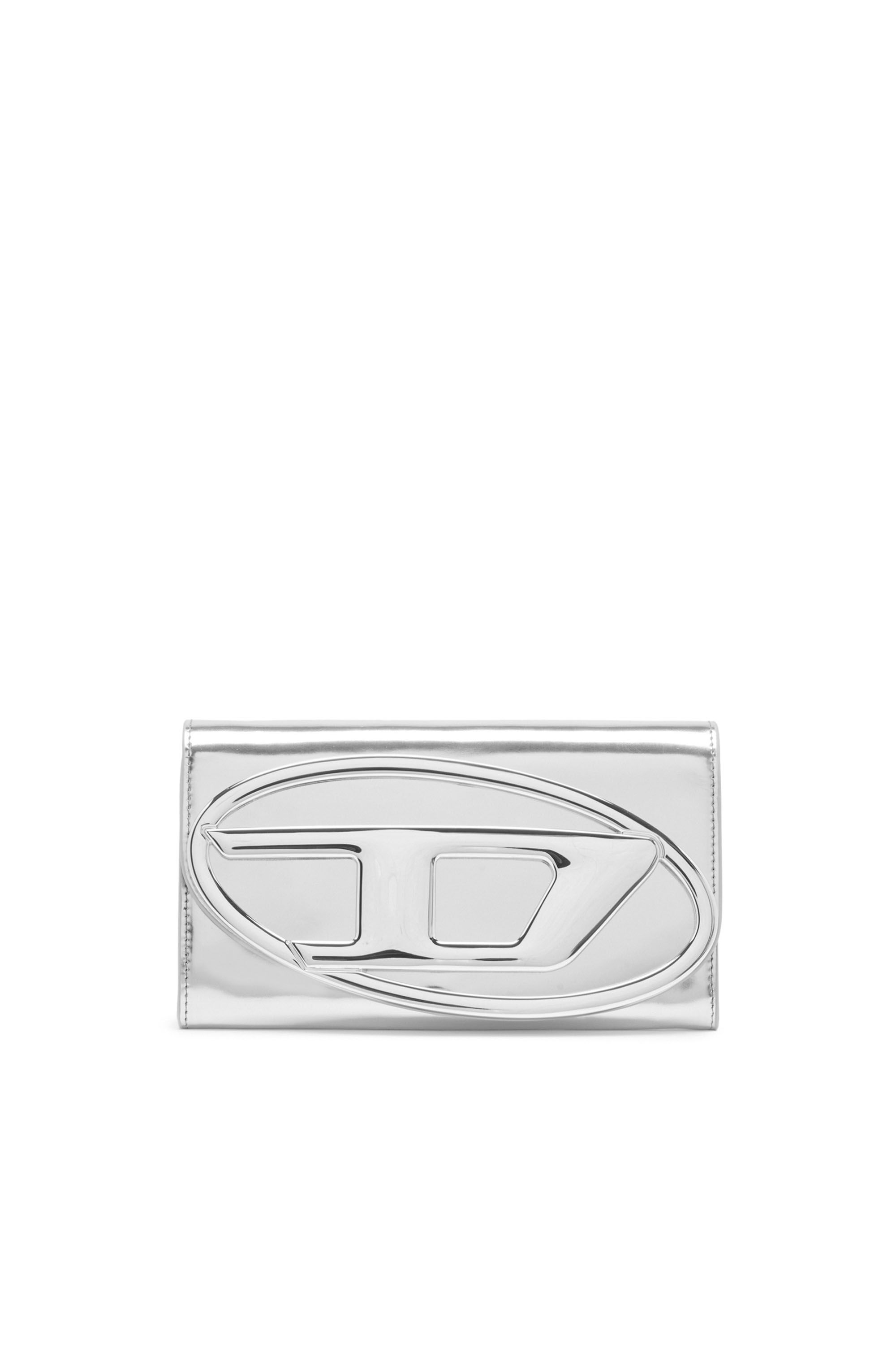 Women's Wallet purse in metallic leather | Silver | Diesel Women's Wallet purse in metallic leather | Silver | Diesel
