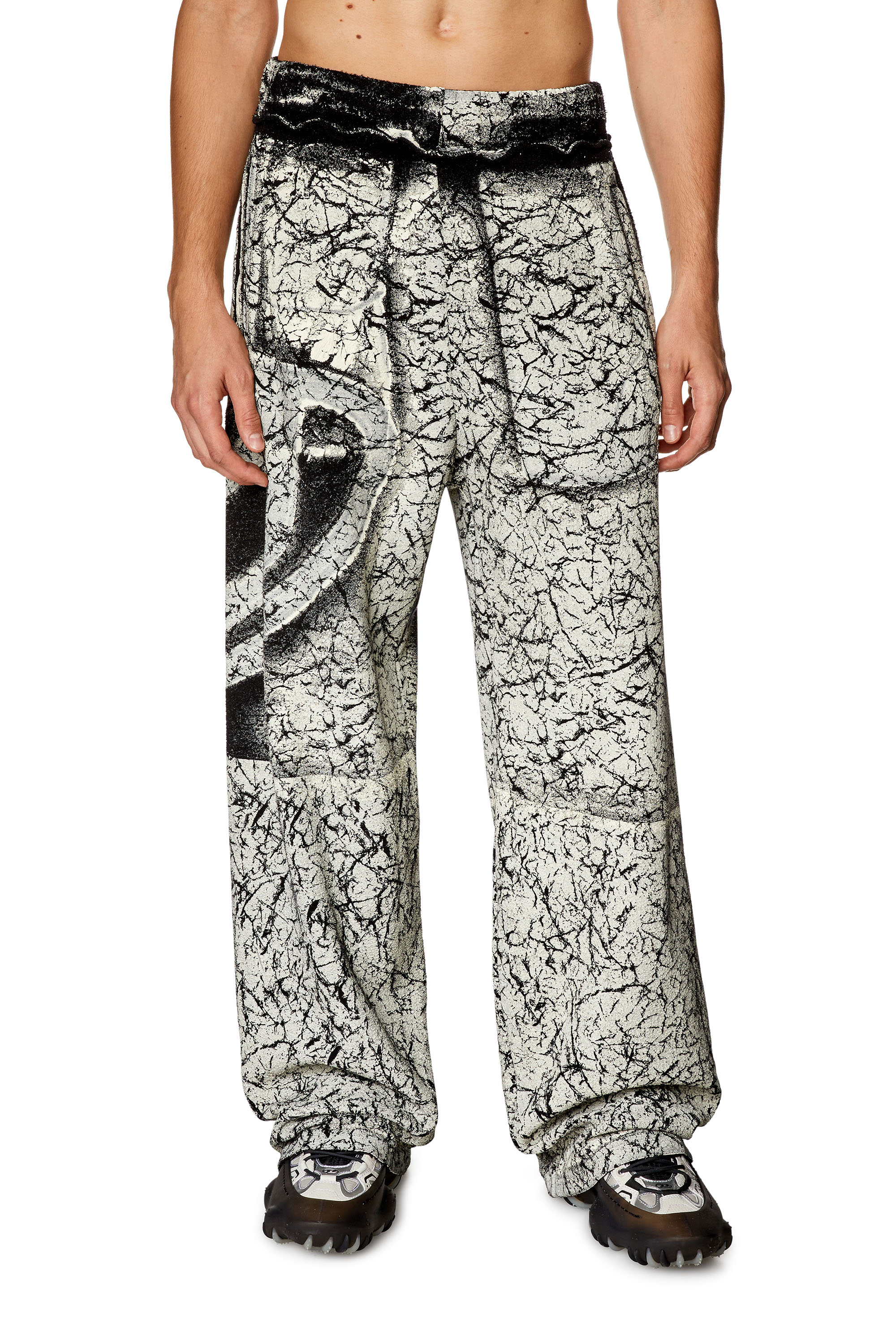Men's Track pants with cracked coating | Multicolor | Diesel Men's Track pants with cracked coating | Multicolor | Diesel